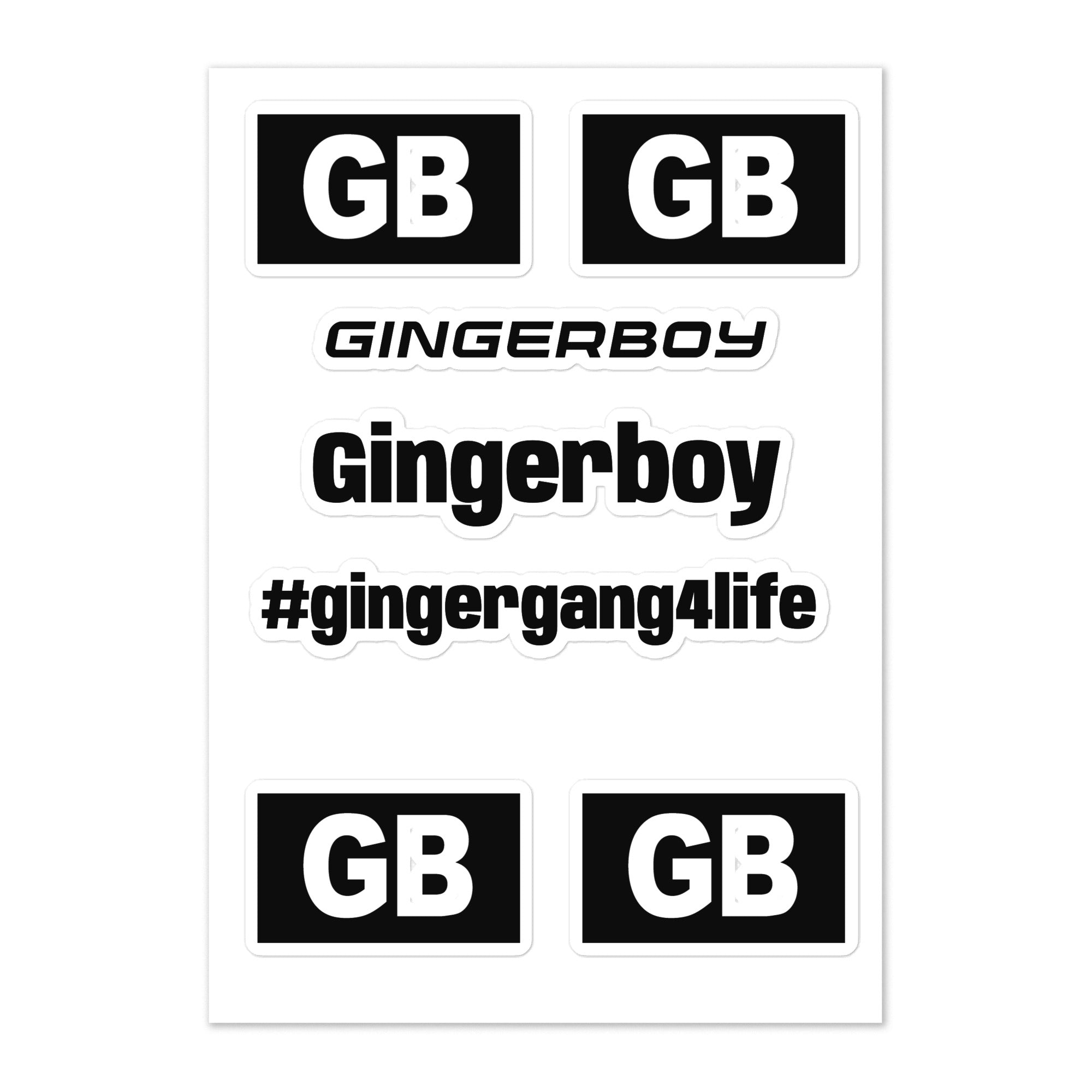 Sticker sheet – Gingerboymerchandise